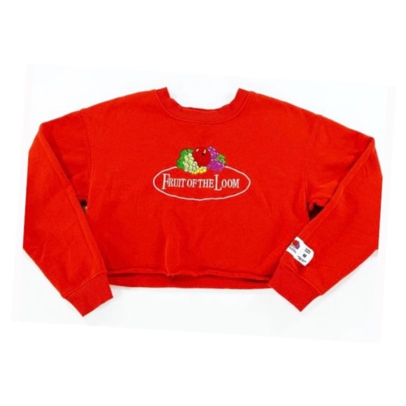 Forever 21 | Tops | F2 X Fruit Of The Loom Cropped Crewneck Logo ...